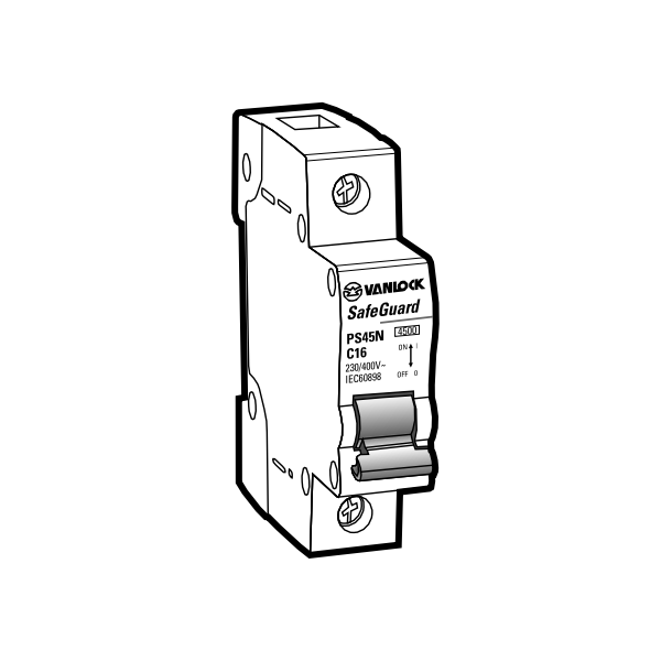 Cầu dao tự động MCB PS45N/C1025 giá rẻ nhất - Phương Minh